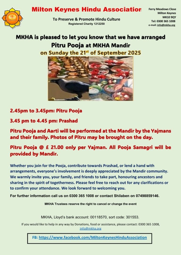 Milton Keynes Hindu Association – To Preserve and Promote Hindu Culture